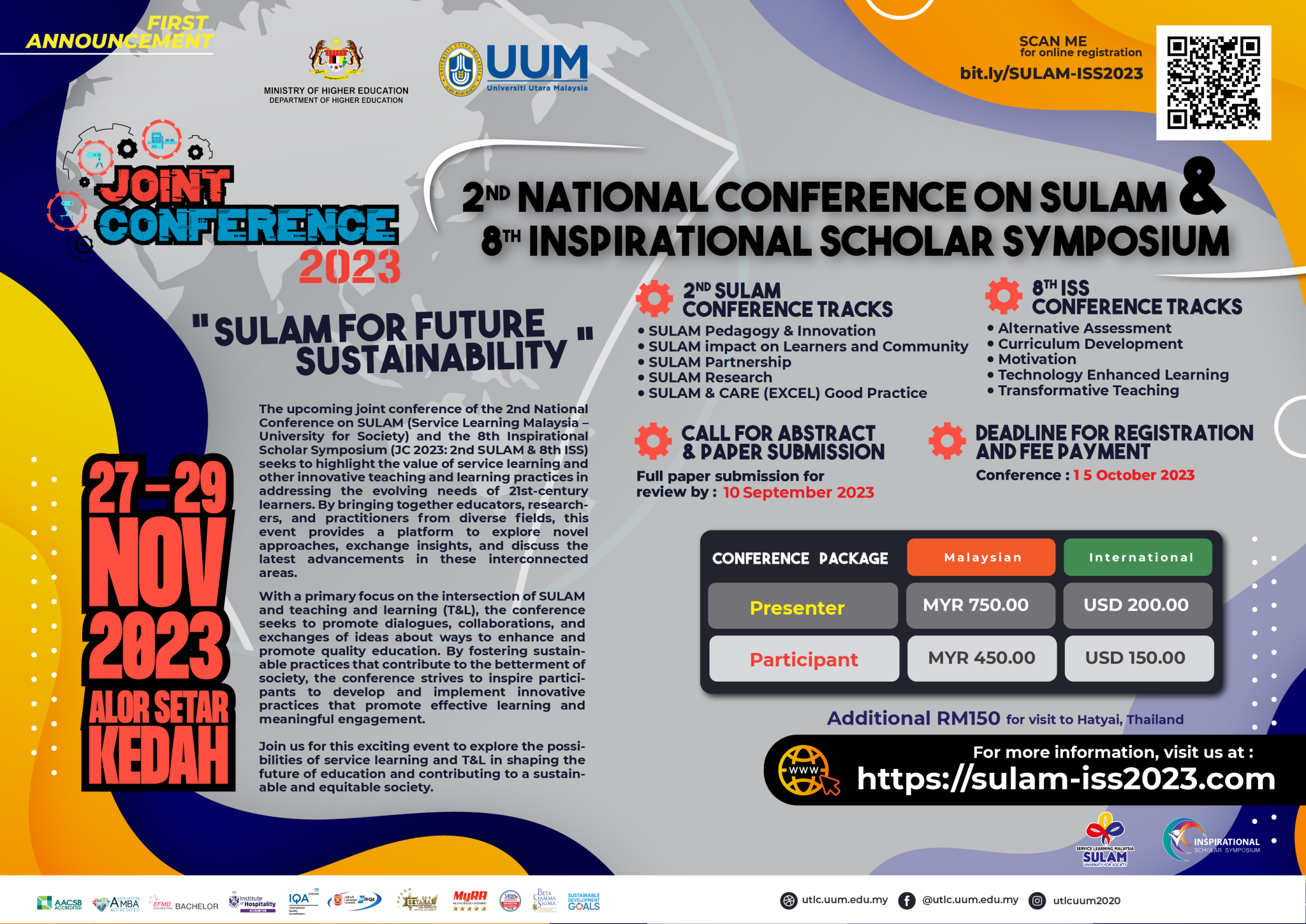 [Malaysia] Universiti Utara Malaysia – Joint Conference 2023: 2nd National Conference on SULAM ...