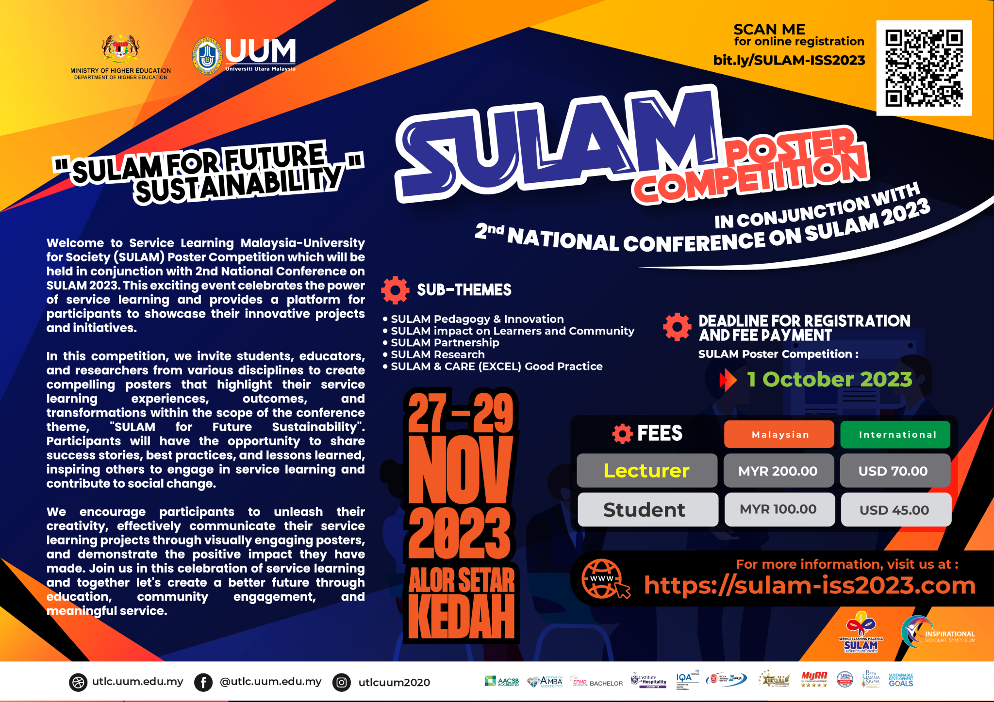 [Malaysia] Universiti Utara Malaysia – Joint Conference 2023: 2nd National Conference on SULAM ...